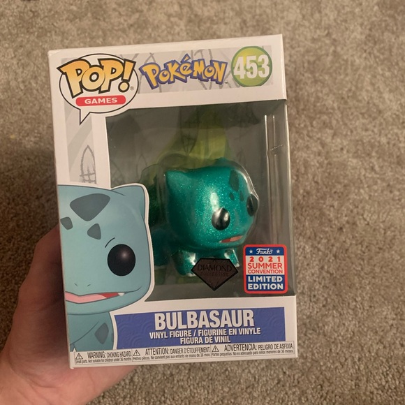 Funko | Toys | Funko Pop Pokemon Funkon 22 Diamond Bulbasaur 453 Shared ...